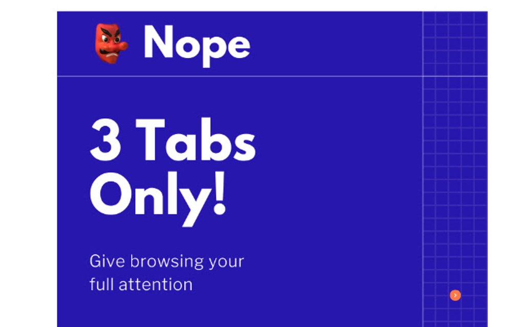 Nope: Less But Better for Google Chrome - Extension Download