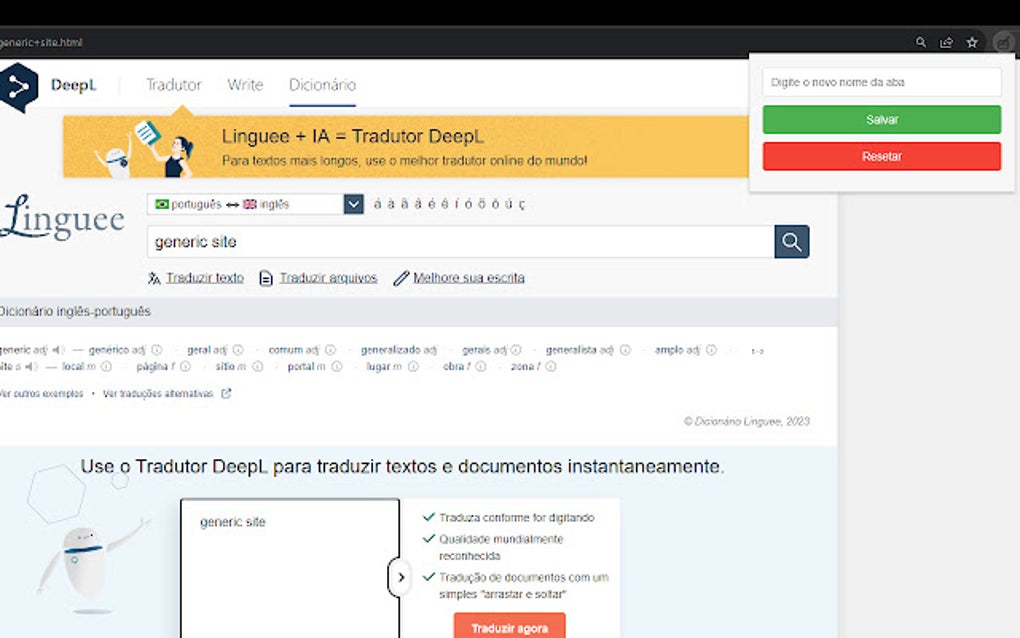 Tab Renamer สำหรับ Google Chrome - ส่วนขยาย ดาวน์โหลด