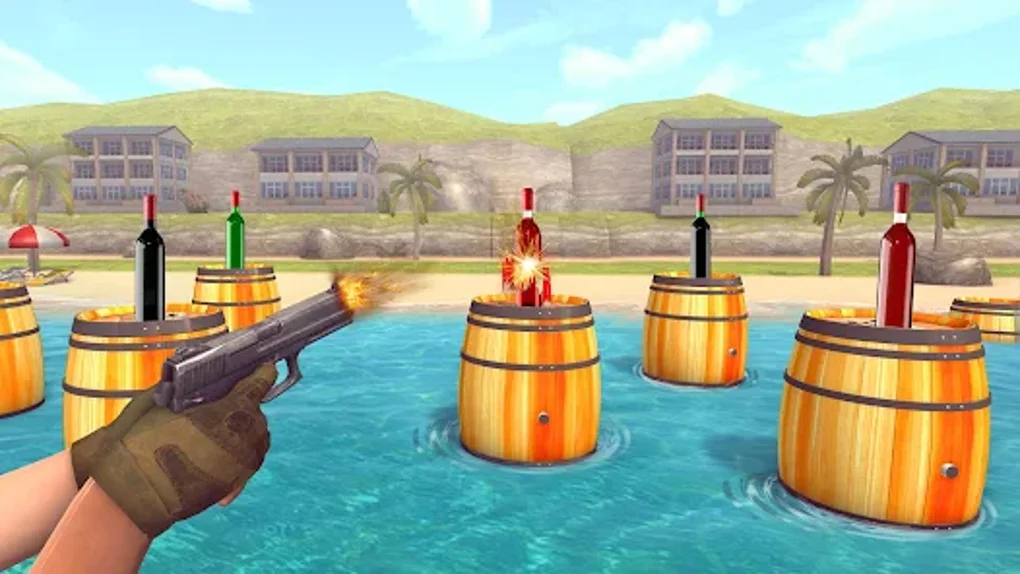 Android 용 Real Bottle Shooting Gun Games - 다운로드