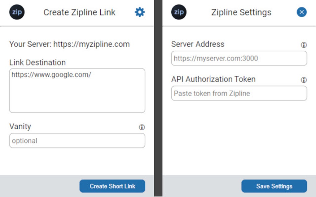 Zipline URL Shortener Google Chrome 용 - 확장 프로그램 다운로드