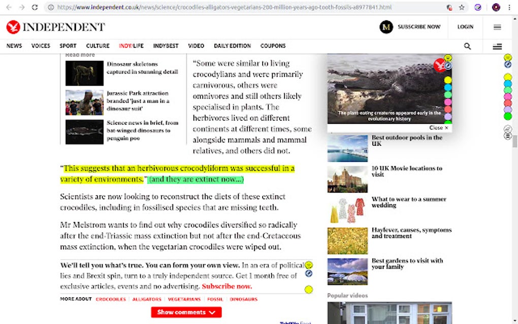 Annotate web pages/CONTEXT for Google Chrome - Extension Download
