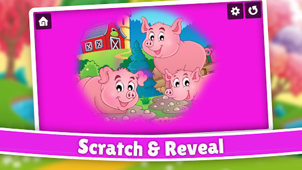 Kids Farm Animal Color Scratch para Android - Descargar