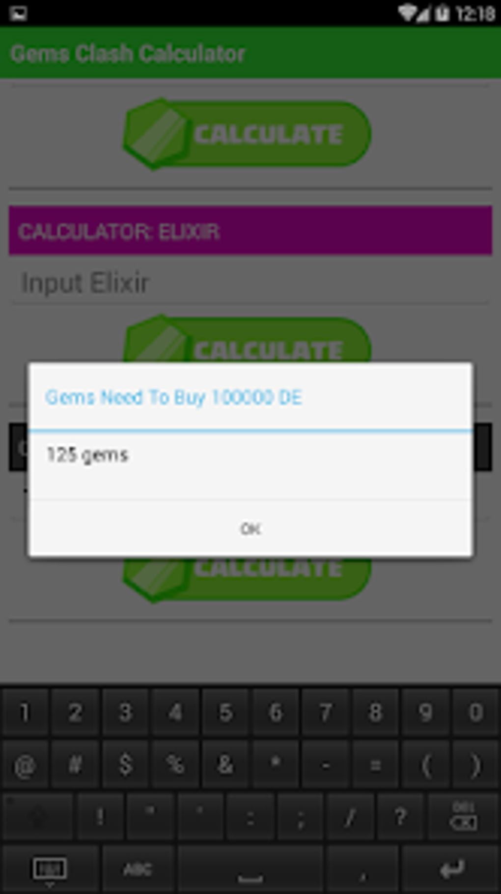 Gems Clash Calculator for Android - Download