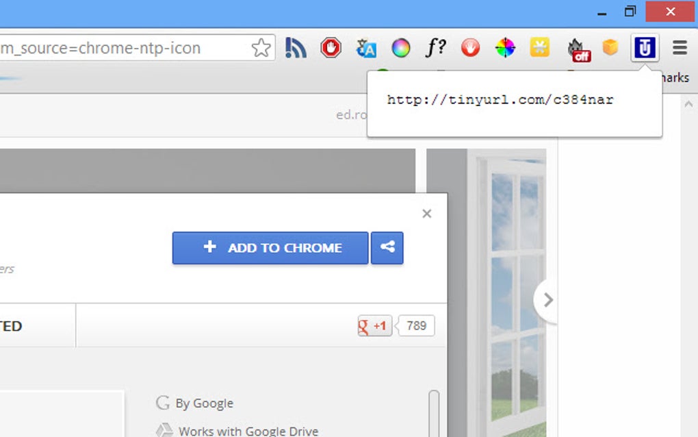 TinyURL for Google Chrome - Extension Download