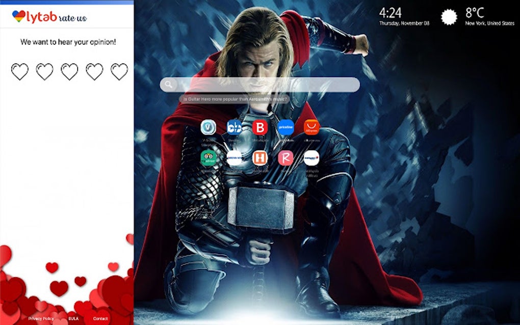 Thor Marvel New Tab HD Wallpapers for Google Chrome - Extension Download