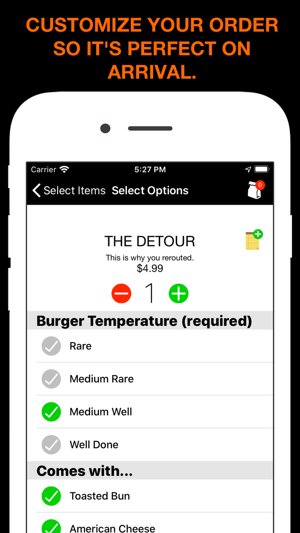 Detour - Mobile Ordering for iPhone - Download
