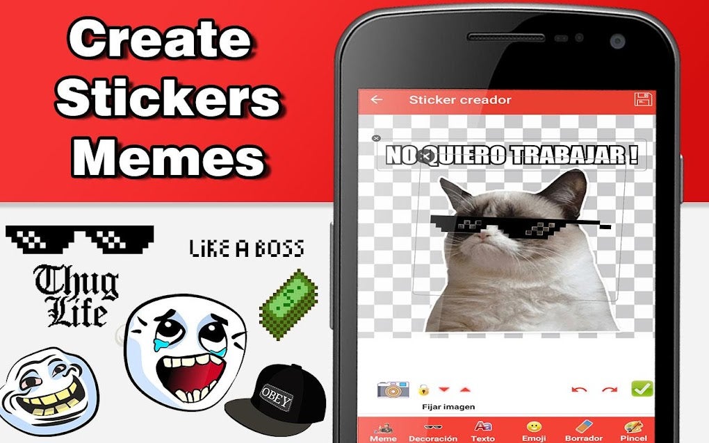 Create stickers memes for whatsapp Meme generator APK for Android ...