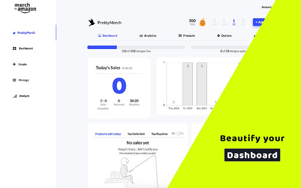 Merch by Amazon Dashboard 2.0 for Google Chrome - Extension Download