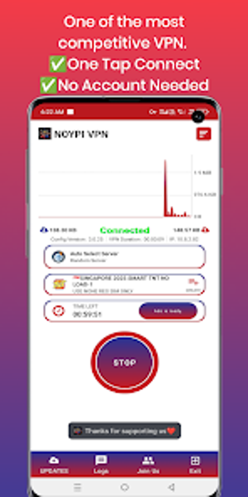 Noypi VPN สำหรับ Android - ดาวน์โหลด