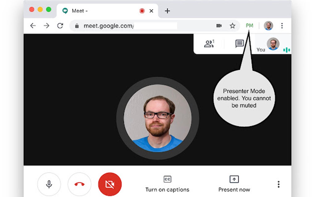 Google Meet Presenter Mode cho Google Chrome - Tiện ích mở rộng Tải về