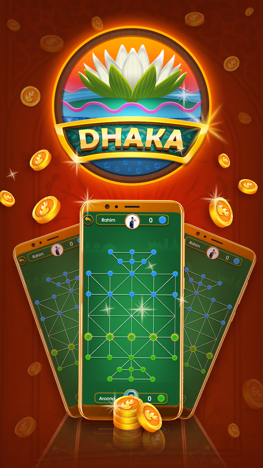 Bead 16 Gold : Sholo Guti Damroo Multiplayer 2021 for Android - Download