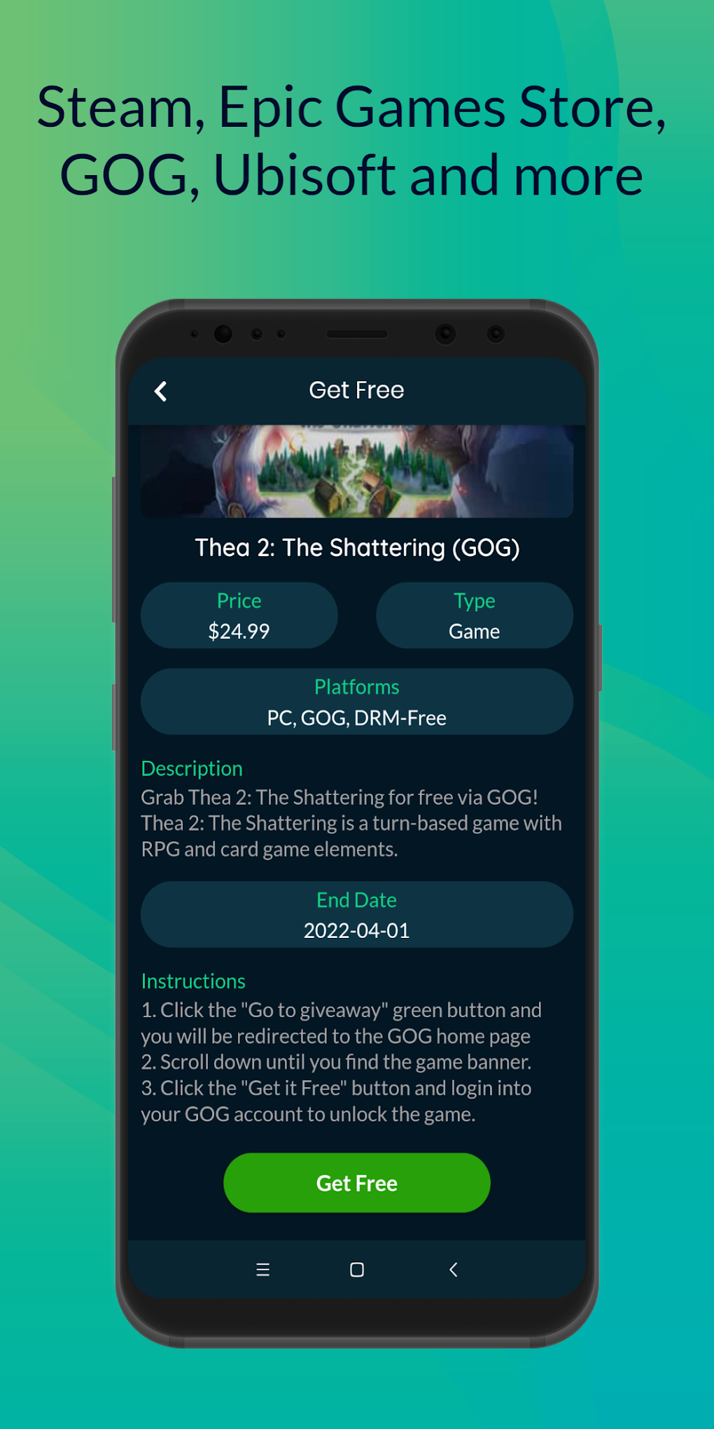 Get Games - Steam Epic Alert for Android - Download