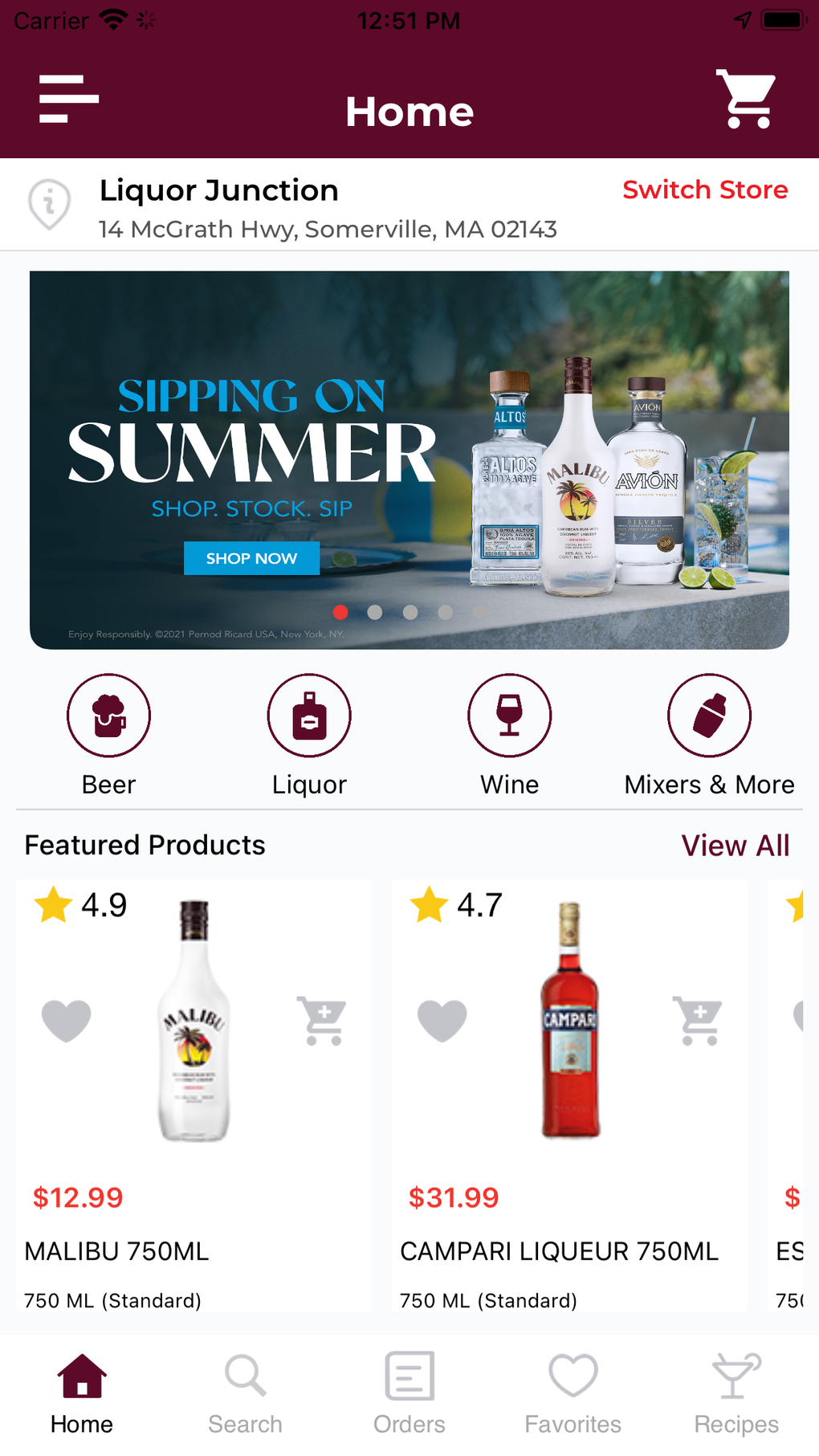 Liquor Junction pour iPhone - Télécharger