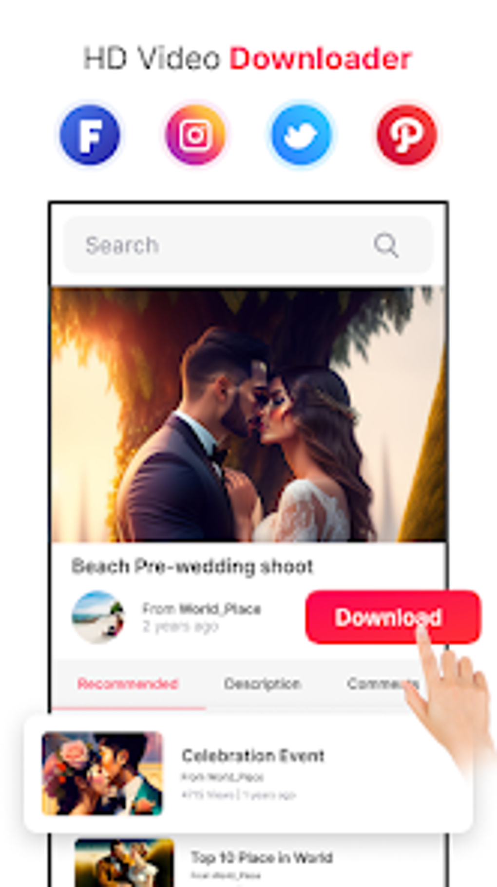 Android için HD Video Downloader App - İndir