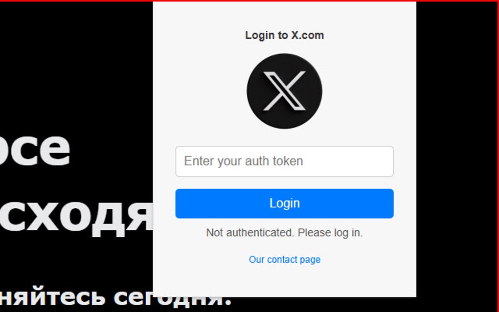 X Token Login for Google Chrome - Extension Download