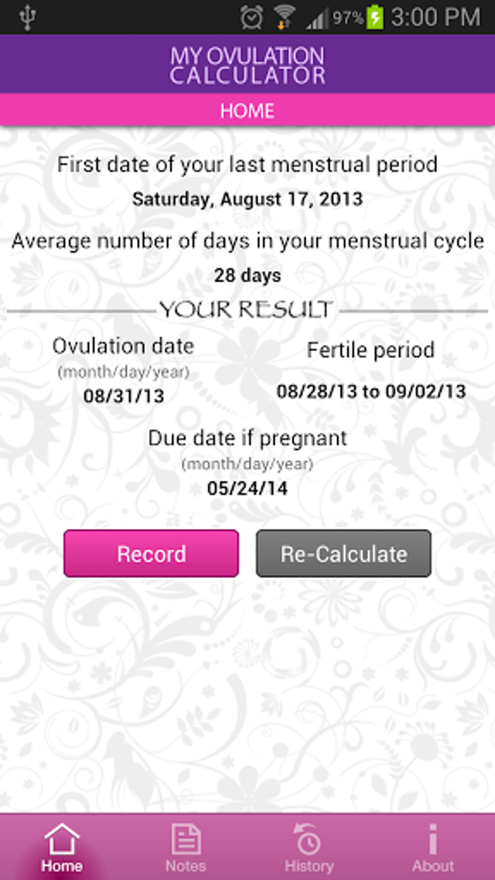My Ovulation Calculator APK para Android - Descargar