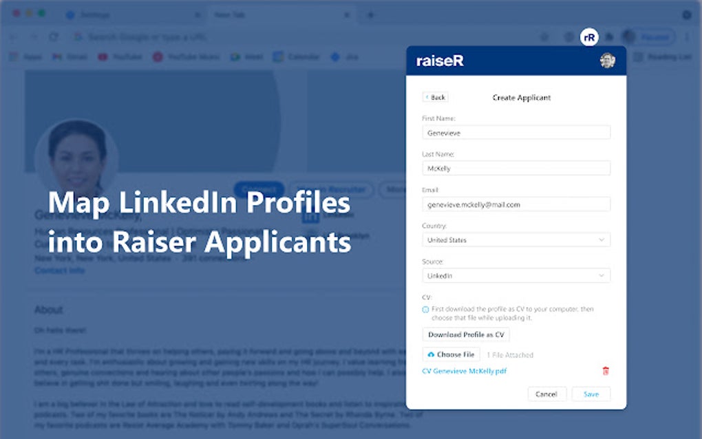 raiseR LinkedIn Extension สำหรับ Google Chrome - ส่วนขยาย ดาวน์โหลด raiseR LinkedIn Extension สำหรับ Google Chrome - ส่วนขยาย ดาวน์โหลด