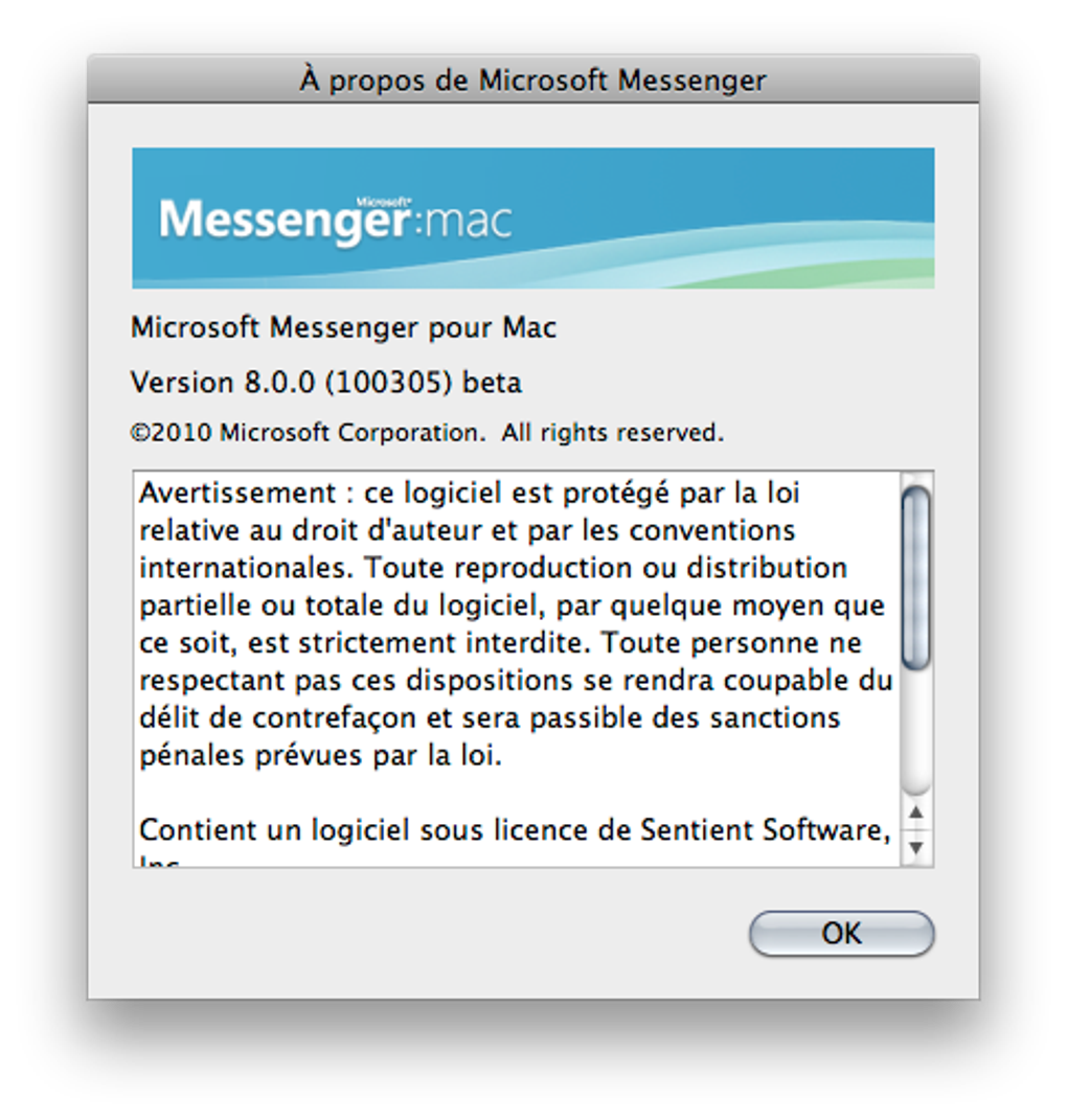 Microsoft Messenger pour Mac - Télécharger