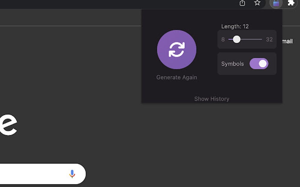 Random Password Generator for Google Chrome - Extension Download