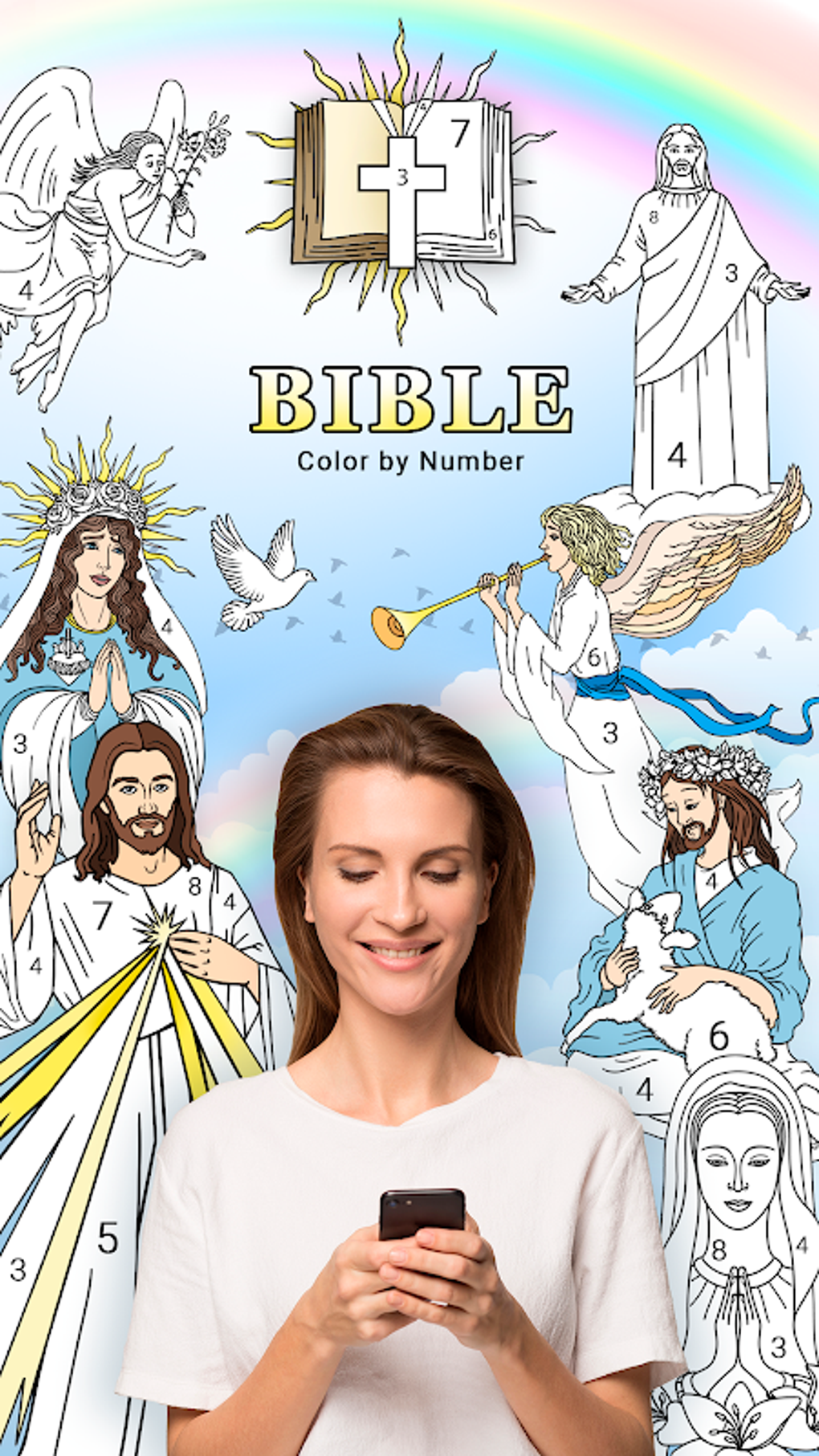 Bible Color by Number: Bible Coloring Book APK para Android - Download