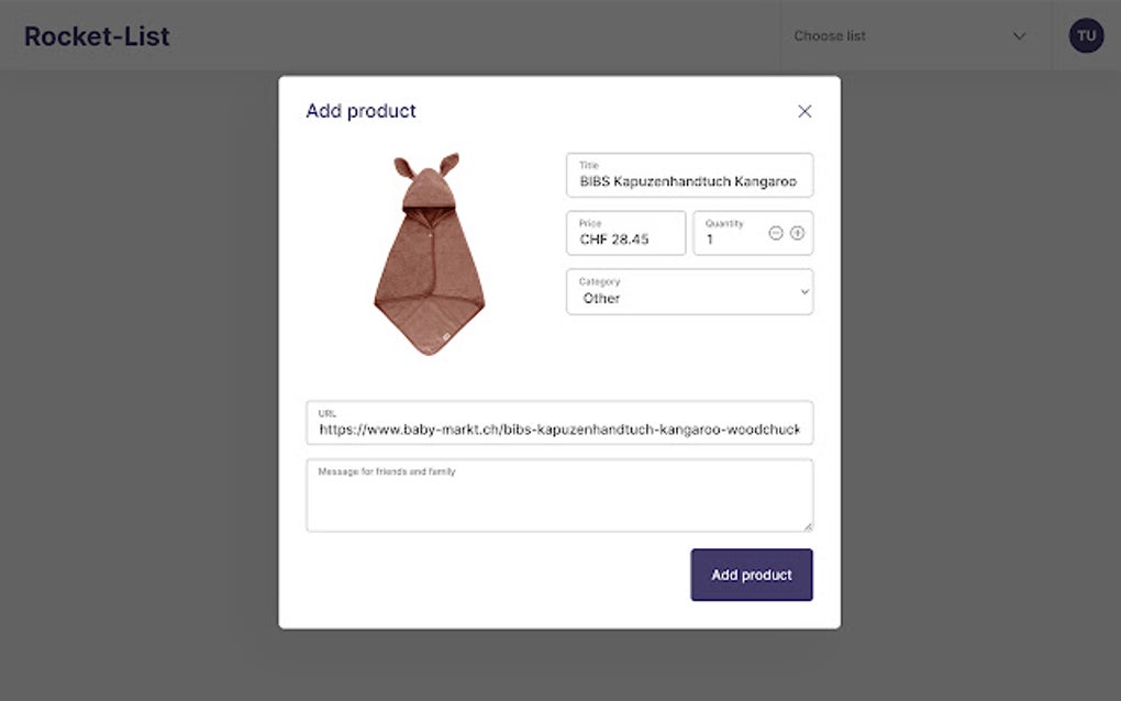 Add to Rocket-List for Google Chrome - Extension Download