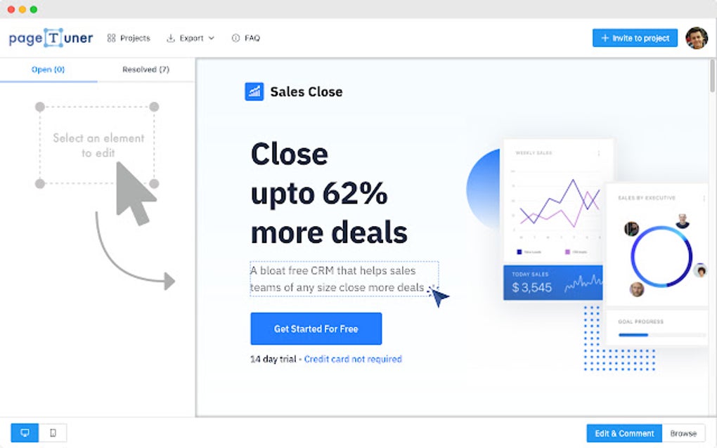 PageTuner: Visual website feedback for Google Chrome - Extension Download