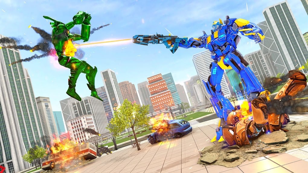 Crazy Car Robot Transform Game para Android - Descargar