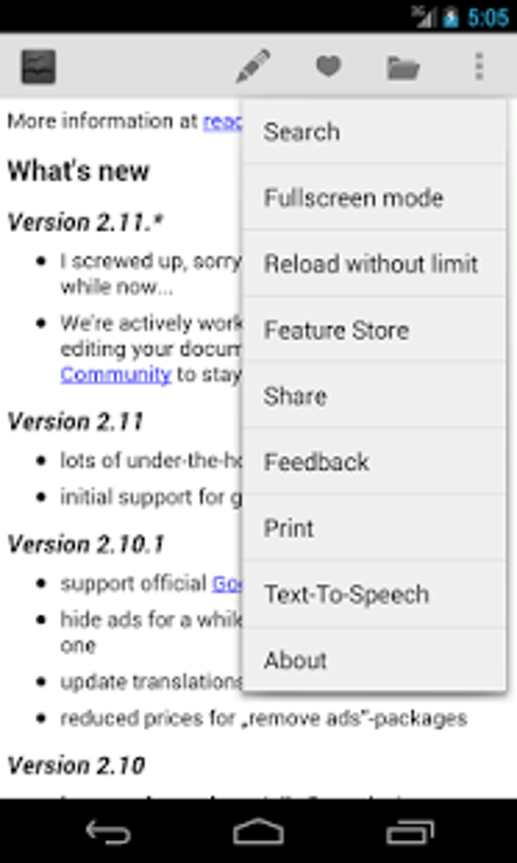 LibreOffice OpenOffice document reader ODF APK สำหรับ Android - ดาวน์โหลด