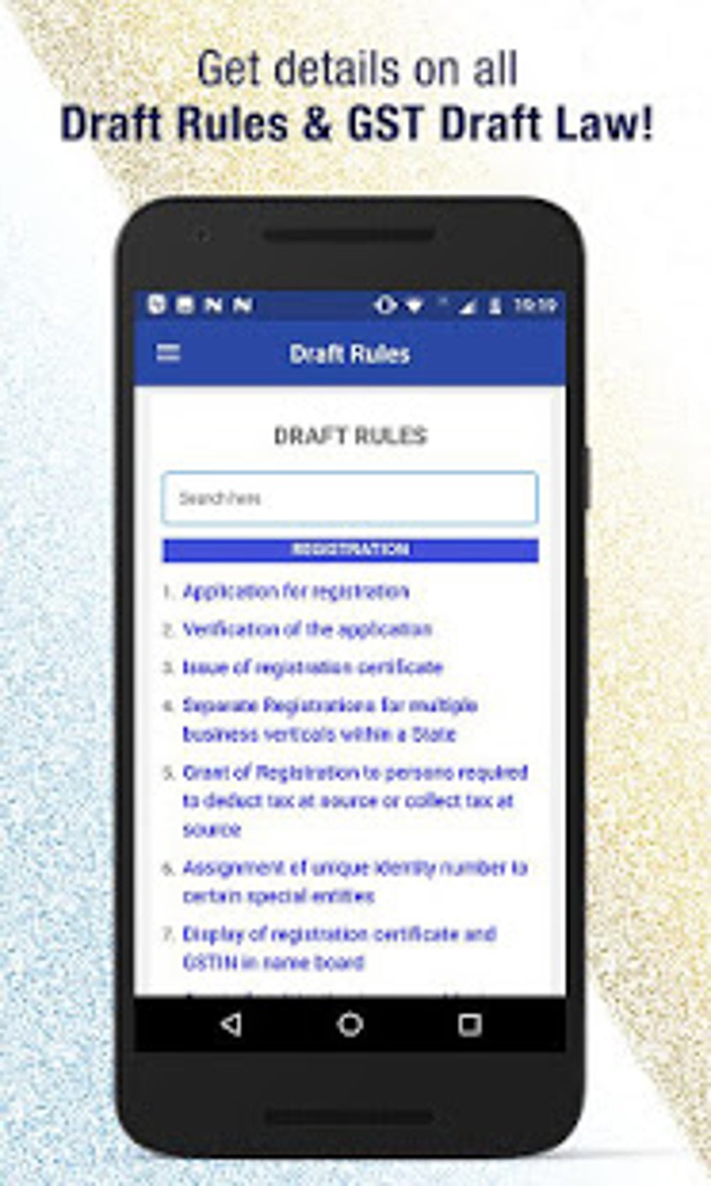 Android GST HSN Code Tax Rate Finder APK 