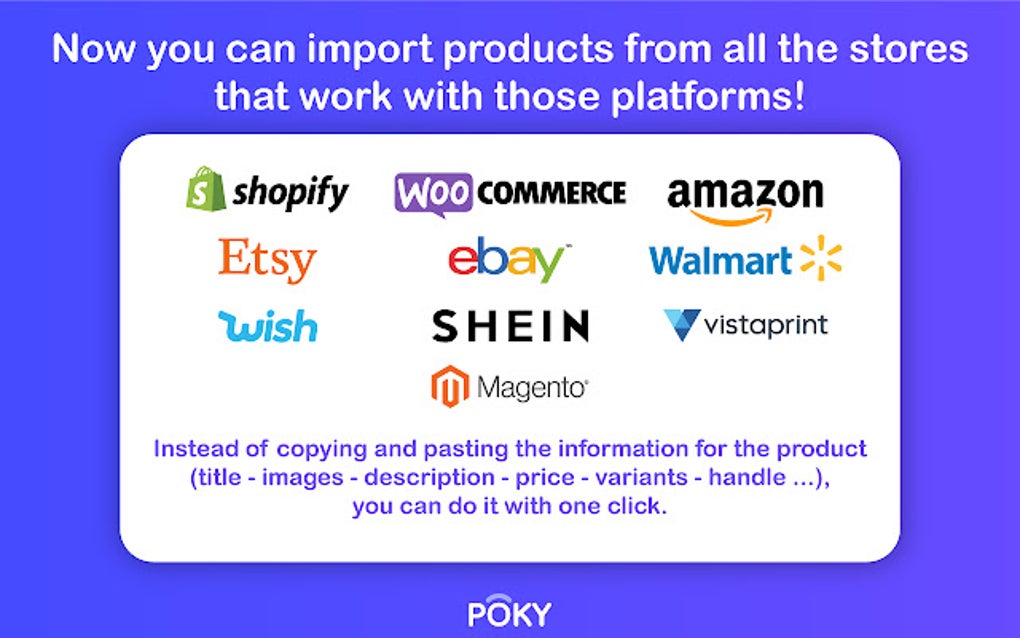 POKY - Product Importer for Google Chrome - Extension Download
