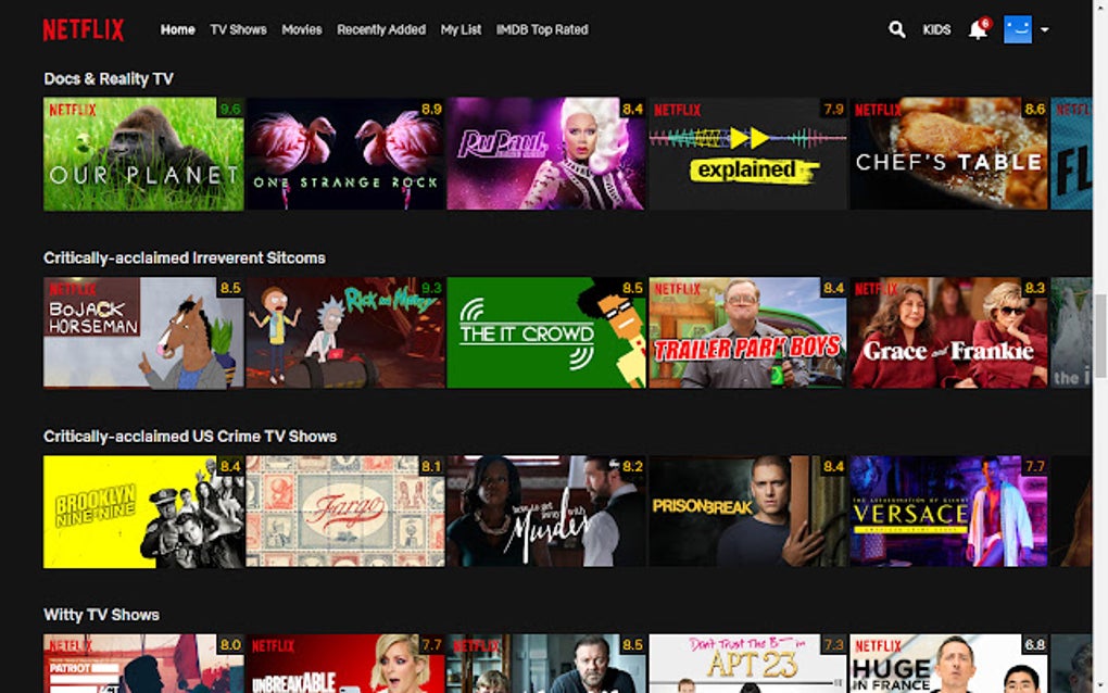 Netflix Extended Google Chrome 용 - 확장 프로그램 다운로드