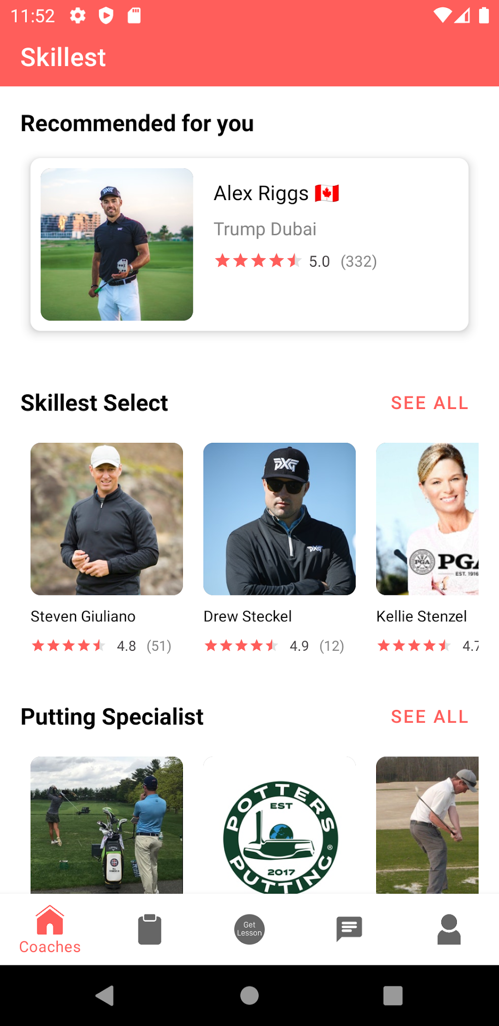 Skillest: Online Golf Lessons for Android - Download