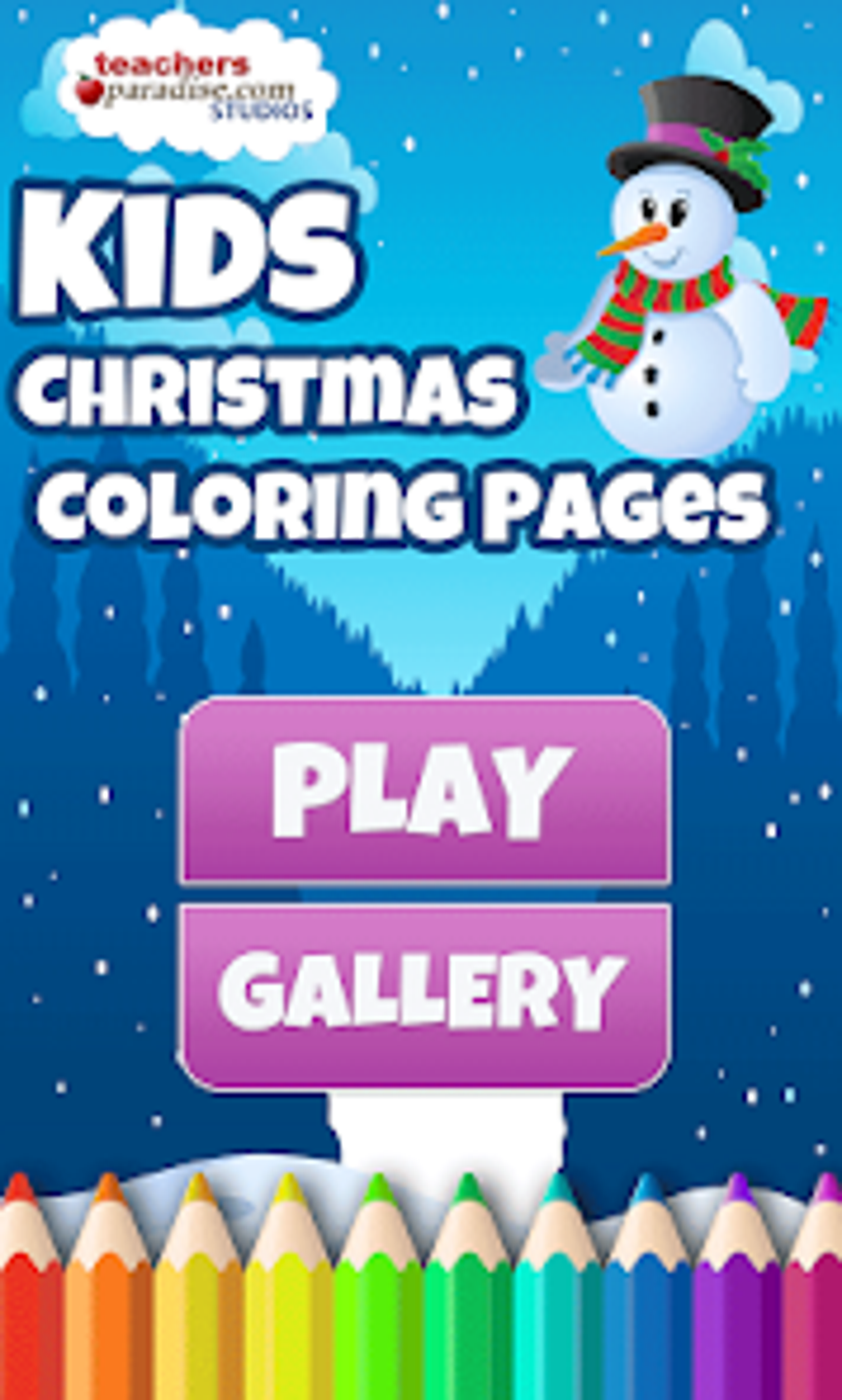 Kids Christmas Coloring Pages For Android Download