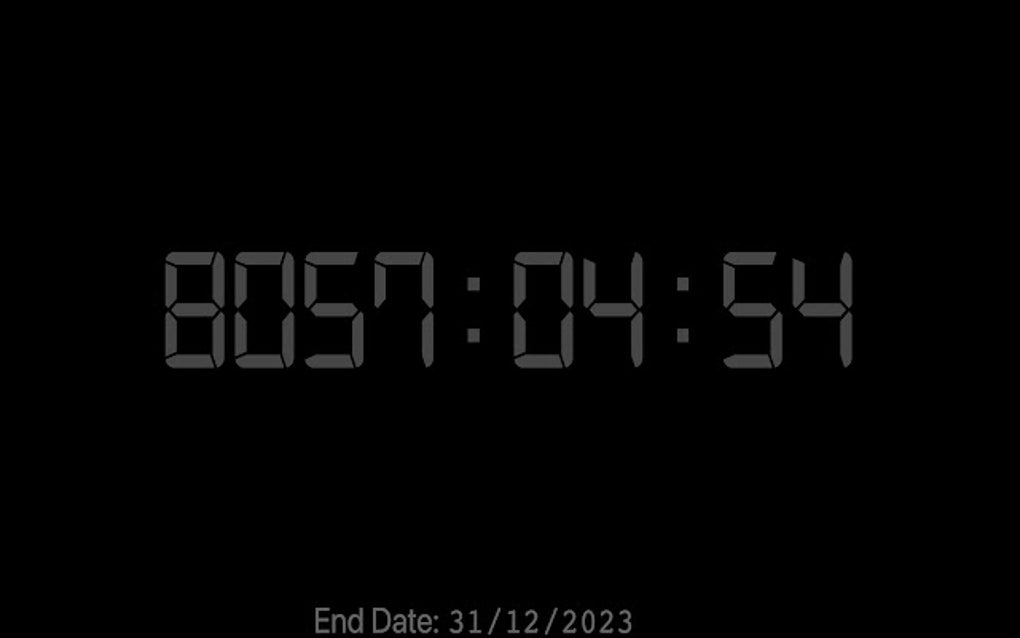 countdown para Google Chrome - Extensión Descargar