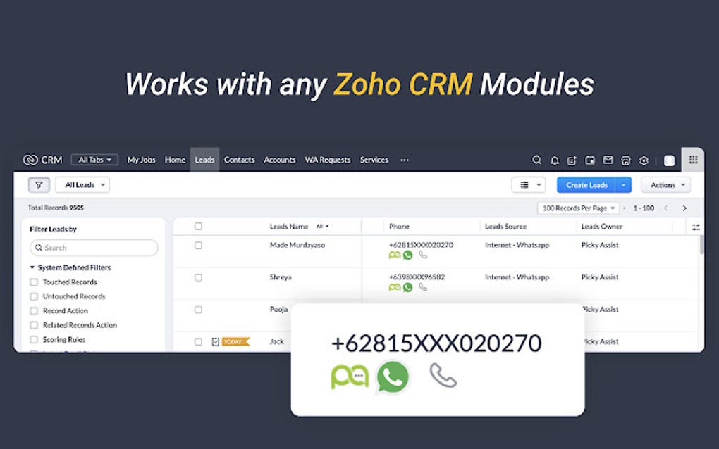 Picky Assist Zoho CRM for Google Chrome - Extension Download