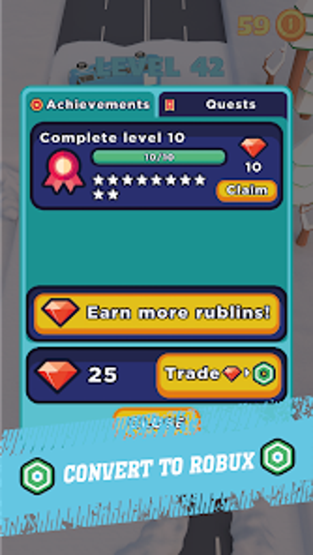 Road Clean - Roblominer para Android - Descargar