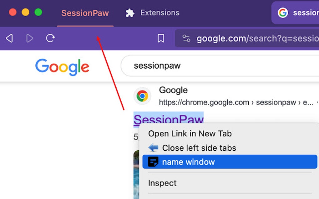Name Window Google Chrome 용 - 확장 프로그램 다운로드
