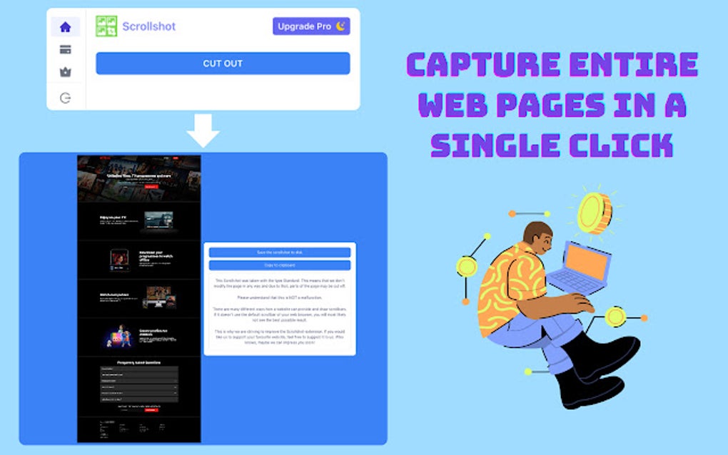Scrolling screenshot tool & screen capture for Google Chrome - Extension Download