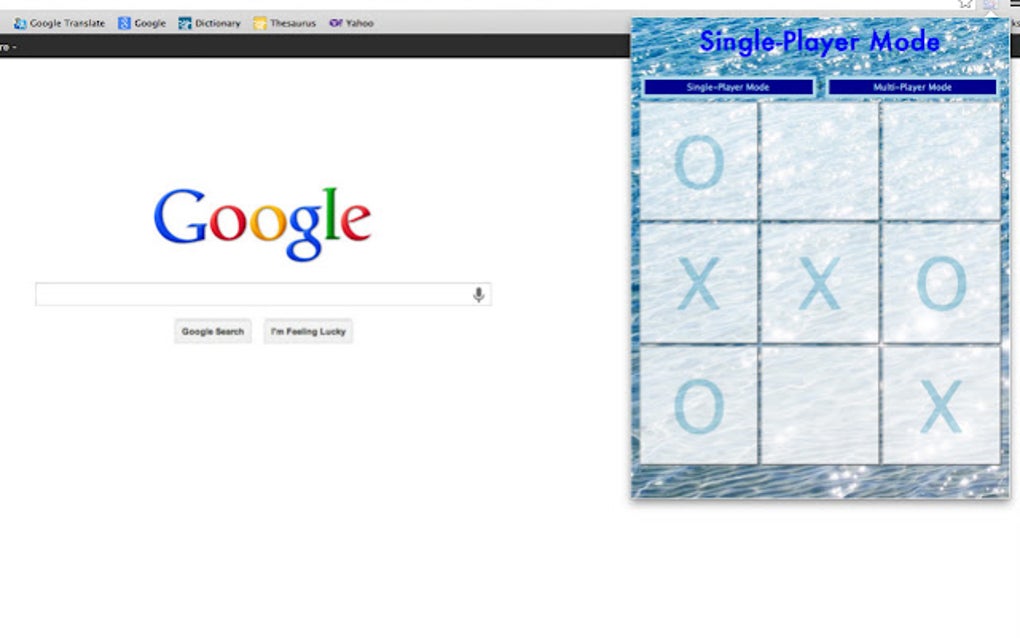 Tic Tac Toe para Google Chrome - Extensión Descargar