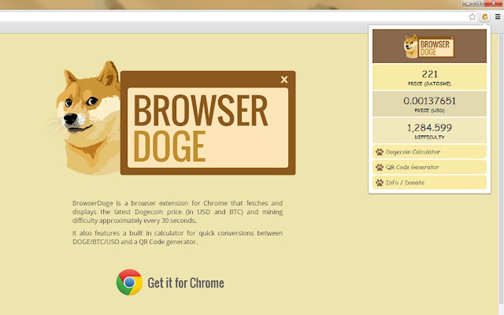 BrowserDoge for Google Chrome - Extension Download