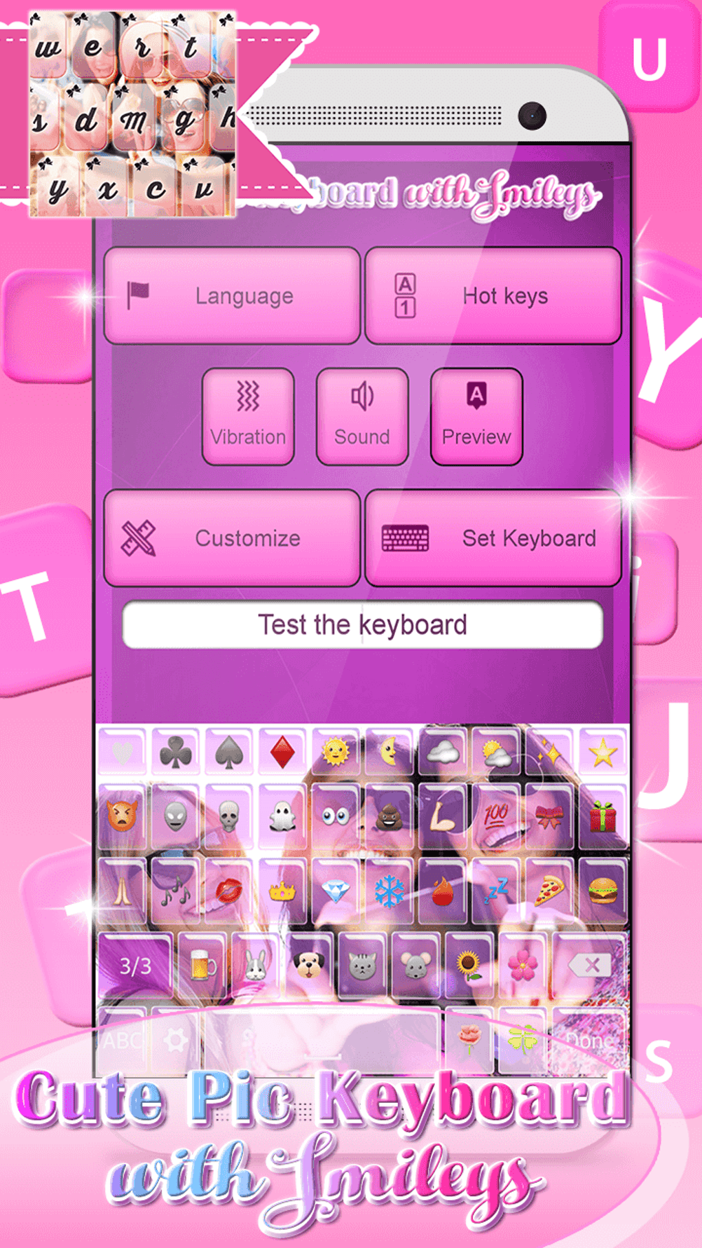 Cute Pic Keyboard with Smileys APK for Android - Download