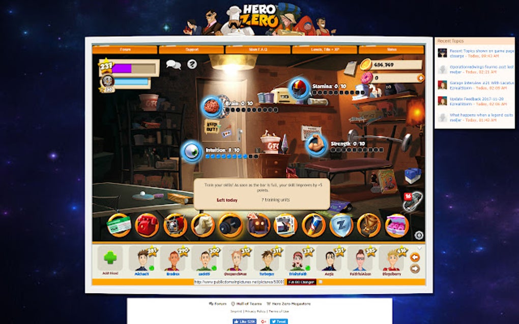 Hero Zero Sidekick para Google Chrome - Extensión Descargar