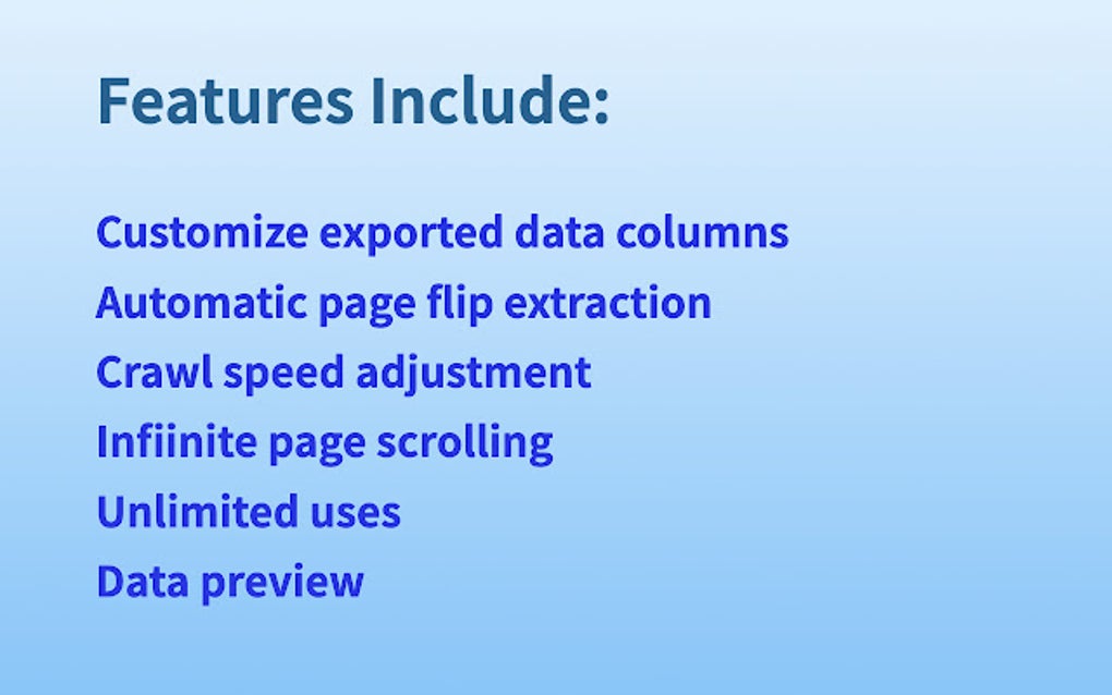 Easy Web Data Scraper for Google Chrome - Extension Download