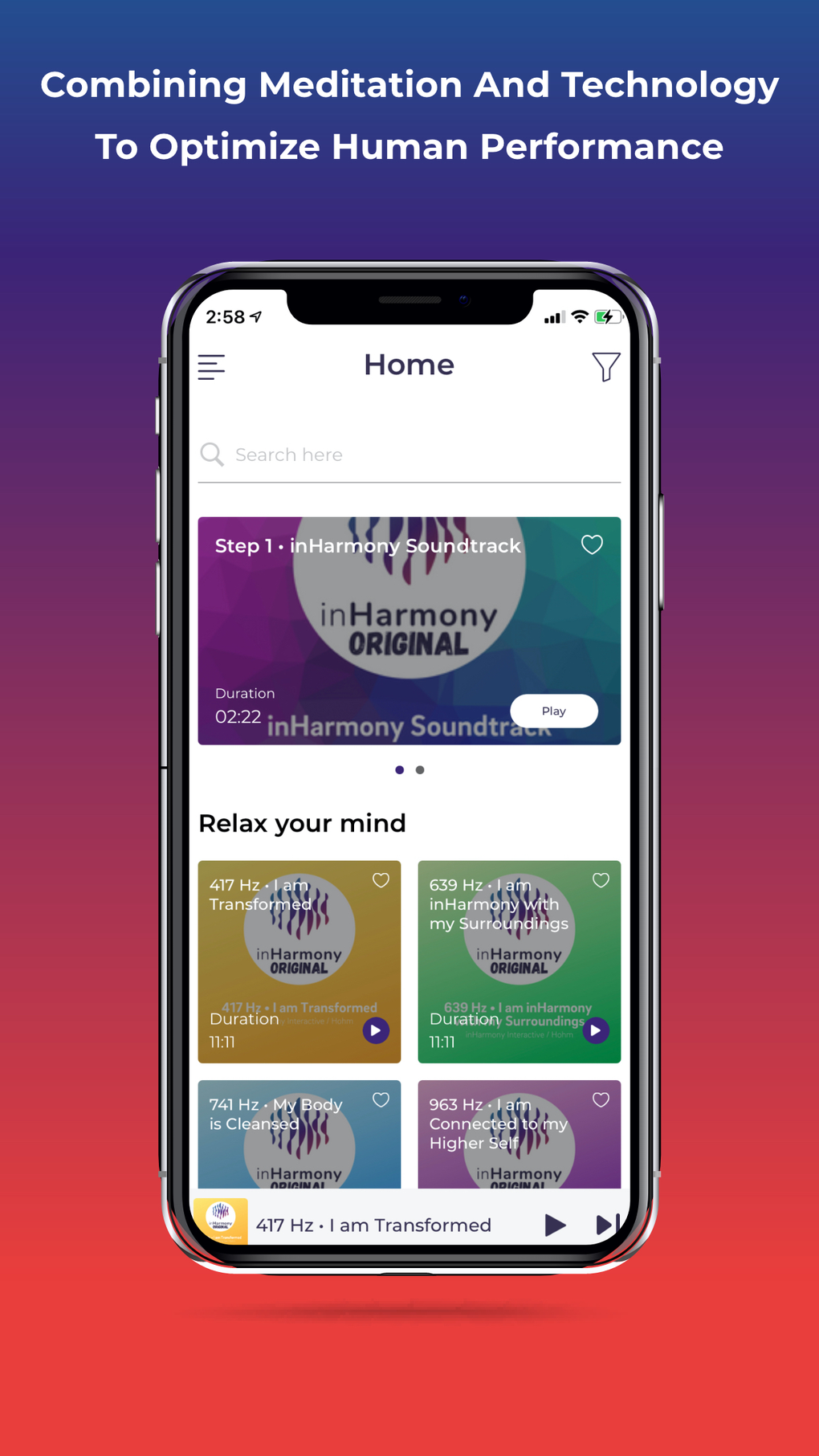 inHarmony: Music Meditations para iPhone - Descargar