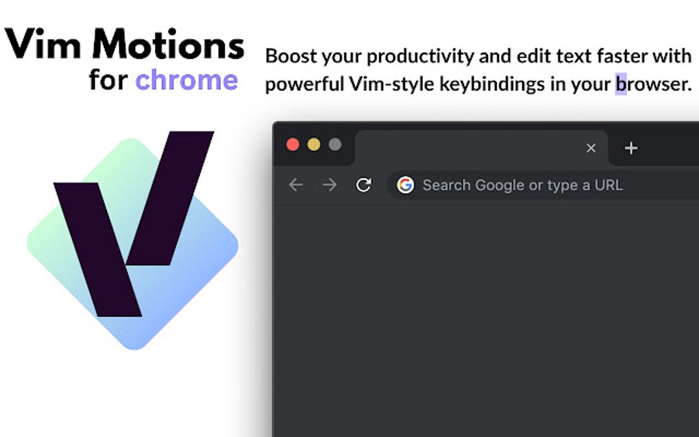Vim Motions for Chrome สำหรับ Google Chrome - ส่วนขยาย ดาวน์โหลด