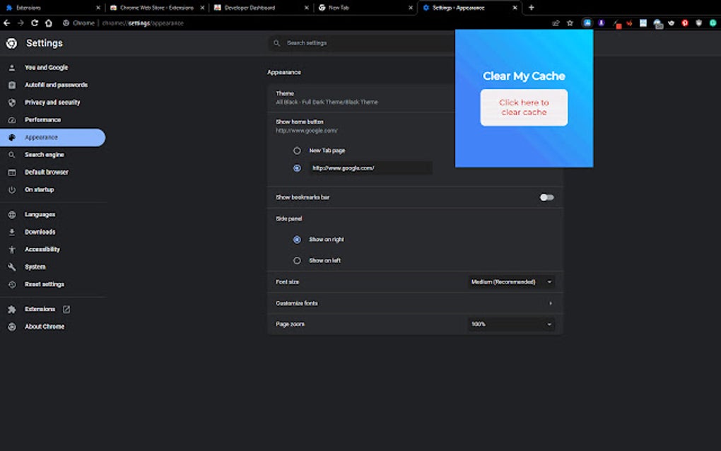Clear My Cache for Google Chrome - Extension Download