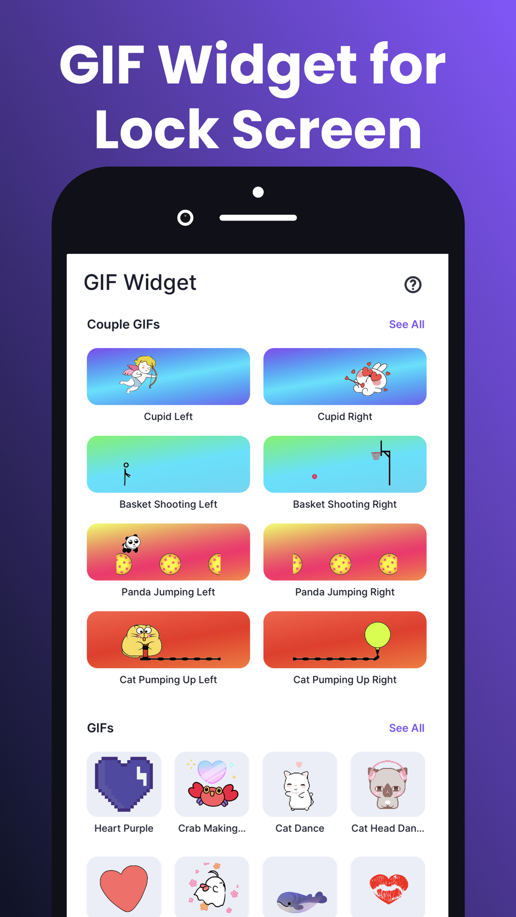GIF Widget for Lock Screen for iPhone - 無料・ダウンロード