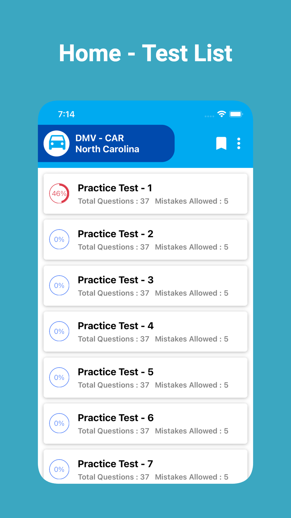 NC DMV Permit Test para iPhone - Descargar
