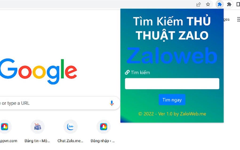Thủ thuật Zalo - ZaloWeb.me для Google Chrome - Расширение Скачать