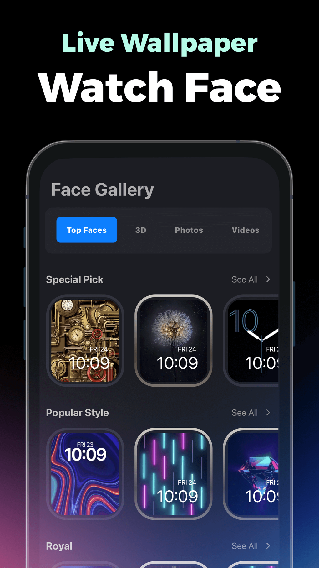Watch Faces WallpaperGallery for iPhone - Download